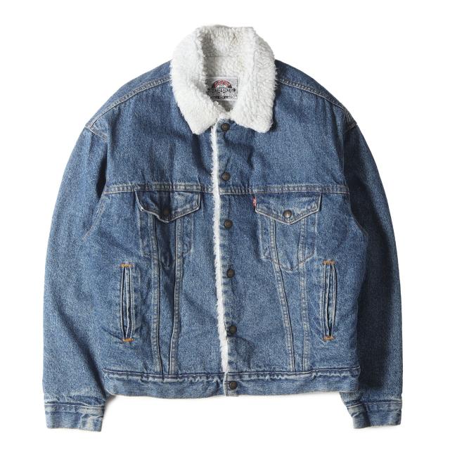 Levis / vintage ヴィンテージ リーバイス ジャケット サイズ:M / 90s 70609-4891 デニム ボア ジャケット / USA製 / 赤タブ Gジャン / インディゴ / アウター ブルゾン 上着【メンズ】【中古】【K4408】