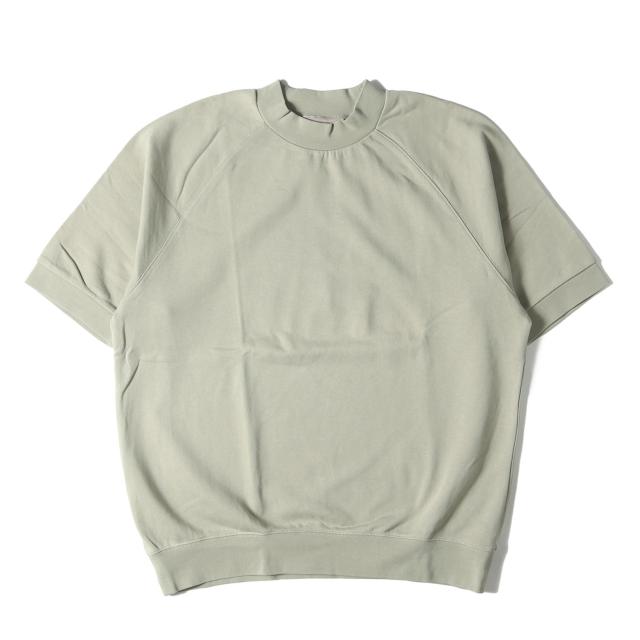 FEAR OF GOD フィアオブゴッド Tシャツ サイズ:M / 22SS FOG ESSENTIALS ラグラン クルーネック スウェットシャツ (S/S Raglan Crewneck) / グリーン系(Seafoam) / トップス カットソー 半袖【メンズ】【中古】【新品同様】【K4409】