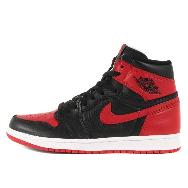 NIKE ナイキ スニーカー サイズ: US8(26.0cm) AIR JORDAN 1 RETRO HIGH OG NRG HOMAGE TO  861428-061 エアジョーダン ブラック ユニバーシティレッド シューズ 靴 ハイカット【メンズ】【K3492】