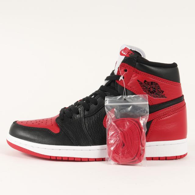 NIKE ナイキ スニーカー サイズ: US8(26.0cm) AIR JORDAN 1 RETRO HIGH OG NRG HOMAGE TO  861428-061 エアジョーダン ブラック ユニバーシティレッド シューズ 靴 ハイカット【メンズ】【K3492】