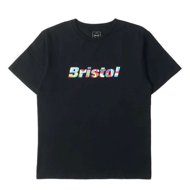 F.C.Real Bristol エフシーレアルブリストル Tシャツ サイズ:M / 20SS フラッグロゴ クルーネック Tシャツ (FLAG LOGO TEE) / ブラック 黒 / トップス カットソー 半袖【メンズ】【中古】【K4419】