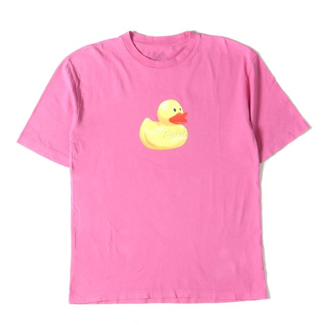 PALACE パレス Tシャツ サイズ:S / 22AW アヒル グラフィック クルーネック Tシャツ (Ducky T-Shirt) / ピンク / トップス カットソー 半袖 プルオーバー【メンズ】【中古】【美品】【K4428】