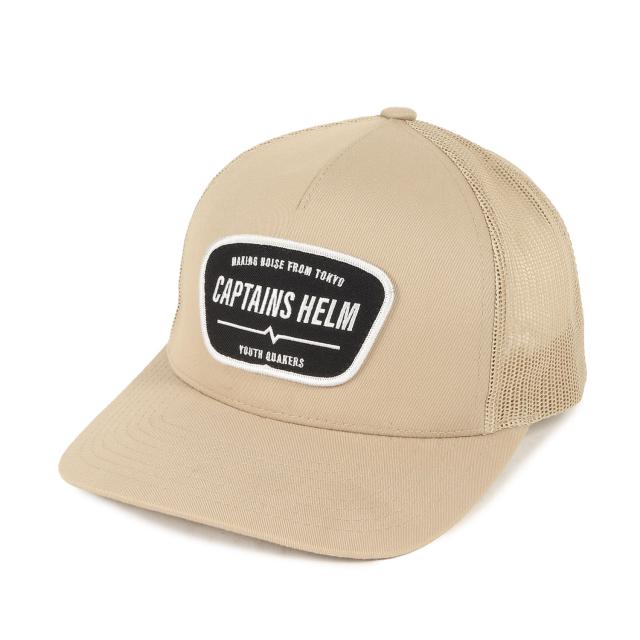 Captains Helm Tokyo キャプテンズヘルム キャップ / 23AW ワッペン付き メッシュキャップ (YOUTH QUAKERS MESH CAP) / カーキ / ブランド 帽子【メンズ】【中古】【K4428】