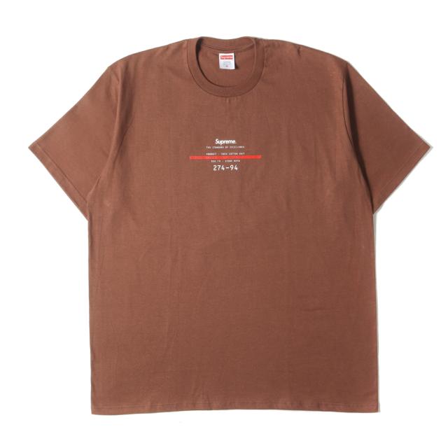 Supreme シュプリーム Tシャツ サイズ:XL / 24SS スタンダード クルーネック Tシャツ (Sandard Tee) / ブラウン / トップス カットソー 半袖【メンズ】【中古】【新品同様】【K4430】