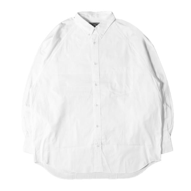 COMME des GARCONS HOMME コム デ ギャルソン オム シャツ サイズ:L / 24AW ボタンダウン ラグラン オックスフォード ドレス シャツ (HN-B013) / ホワイト 白 / トップス カジュアルシャツ 長袖【メンズ】【中古】【美品】【K4435】