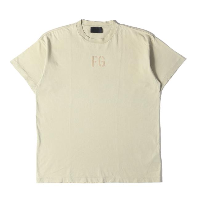 FEAR OF GOD フィアオブゴッド Tシャツ サイズ:M / FGロゴ オーバーサイズ クルーネック Tシャツ (SEVENTH COLLECTION / FG TEE) / ベージュ / トップス カットソー 半袖【メンズ】【中古】【K4436】