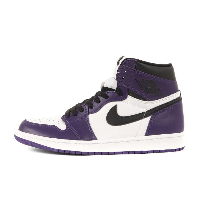 NIKE ナイキ サイズ:27.0cm / AIR JORDAN 1 RETRO HIGH OG COURT PURPLE (555088-500) / エアジョーダン1 レトロ ハイ / コートパープル ブラック / US9 / ハイカット スニーカー シューズ 靴【メンズ】【K4437】