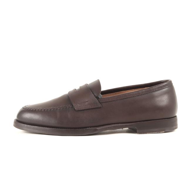 dunhill ダンヒル サイズ:39(24.0cm) / 24SS レザー ローファー / チャコール / イタリア製 / ブランド シューズ 靴【メンズ】【中古】【美品】【K4437】