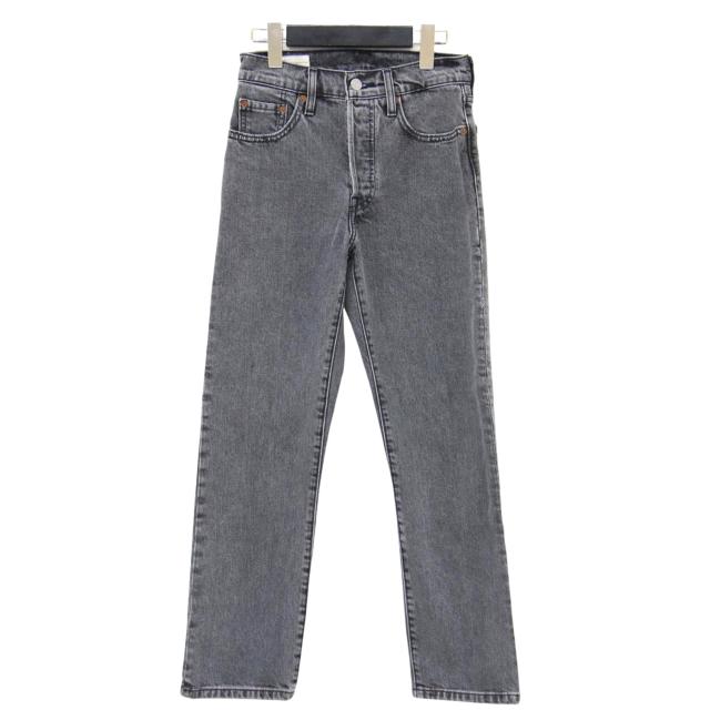Levis リーバイス パンツ グレー サイズ:24(XS) / 花井祐介 Levis PREMIUM 501 Jacob 刺繍 デニム パンツ / ストレート コットン / ボトムス ジーンズ ジーパン【レディース】【中古】【美品】【K4443】