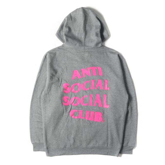 Anti Social Social Club アンチ ソーシャル ソーシャル クラブ パーカー サイズ:L / JADEDロゴ スウェット パーカー / グレー / USA製 / トップス フーディー プルオーバー【メンズ】【K4442】