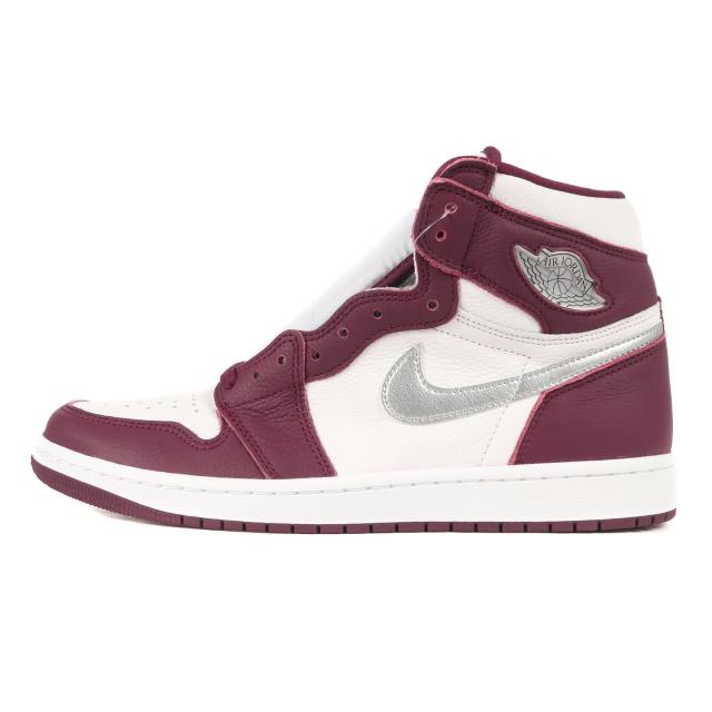 NIKE ナイキ サイズ:27.5cm AIR JORDAN 1 RETRO HIGH OG BORDEAUX (555088-611) エアジョーダン1 レトロ ハイ ボルドー メタリックシルバー US9.5 ハイカット スニーカー シューズ 靴【メンズ】【K3998】
