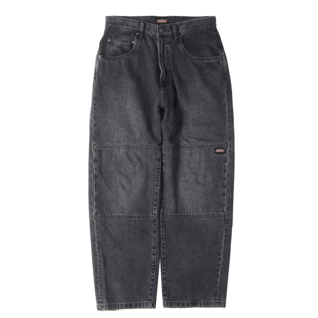 Supreme シュプリーム パンツ サイズ:30 / 23AW Dickies ダブルニー バギー デニムパンツ (Double Knee Baggy Jean) / ブラック 黒 / ボトムス ジーンズ ジーパン / コラボ 別注【メンズ】【中古】【美品】【K4449】