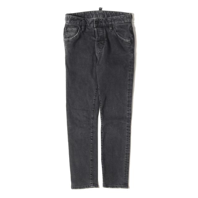 DSQUARED2 ディースクエアード パンツ サイズ:34 / ヴィンテージ加工 ストレッチ スキニー デニムパンツ / ブラック 黒 / ボトムス ジーンズ ジーパン【メンズ】【中古】【K4451】