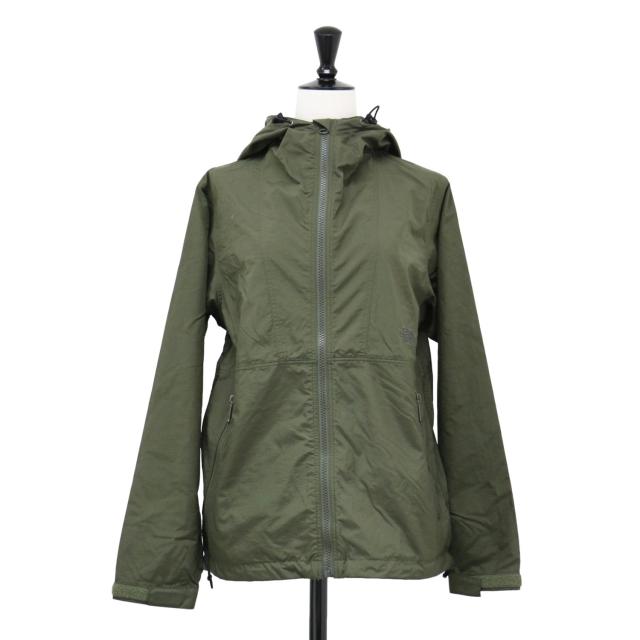 THE NORTH FACE ノースフェイス ジャケット カーキ サイズ:M / コンパクト ジャケット NPW72230 / ブルゾン マウンテンパーカー シェルジャケット ジップアップ フード / アウター ブルゾン 上着【レディース】【中古】【K4451】