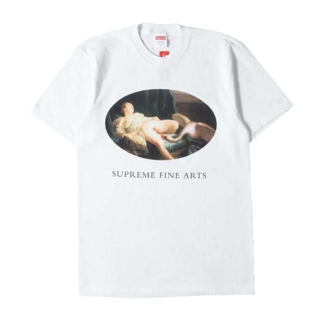 Supreme シュプリーム Tシャツ サイズ:S / レダと白鳥 プリント クルーネック Tシャツ (Leda And The Swan Tee) / ホワイト 白 / トップス カットソー 半袖【メンズ】【K4453】