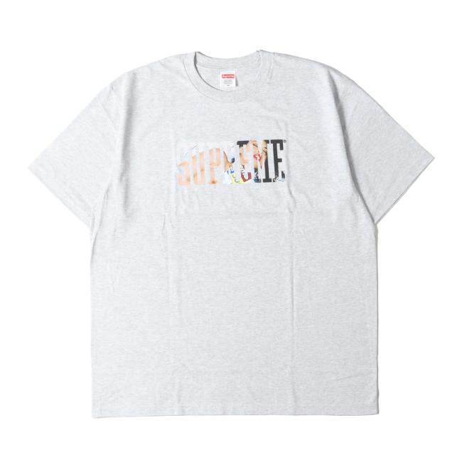 Supreme シュプリーム Tシャツ サイズ:XL / 24AW テラ・パトリック フォト柄ブランドロゴ クルーネック Tシャツ (Tera Patrick Tee) / ヘザーグレー / トップス カットソー 半袖【メンズ】【K4453】