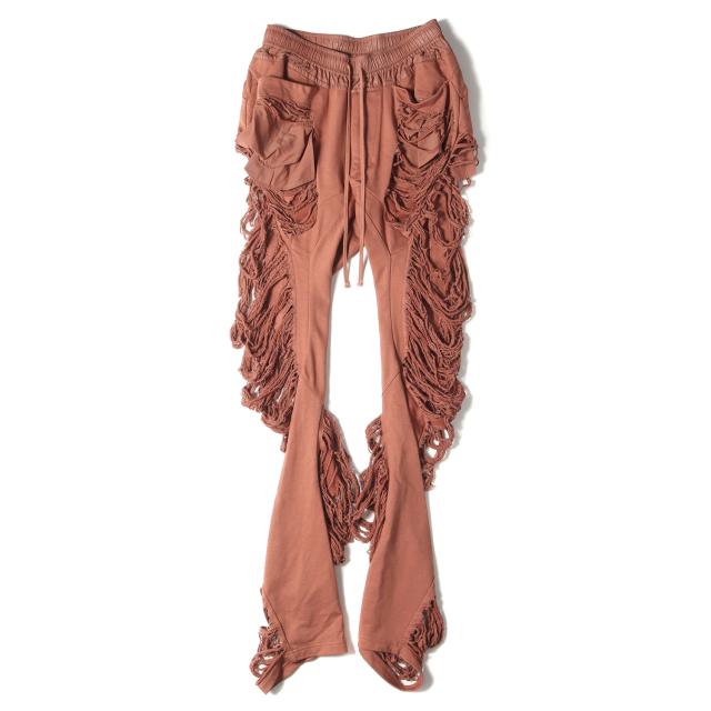 JULIUS ユリウス パンツ サイズ:3 24SS トーン ブレイズ ライトウェイト スウェット トラックパンツ クラッシュ加工 裏毛 モード デザイナーズ ヴァーミリオン 日本製 ボトムス ズボン【メンズ】【中古】【新品同様】【K4141】