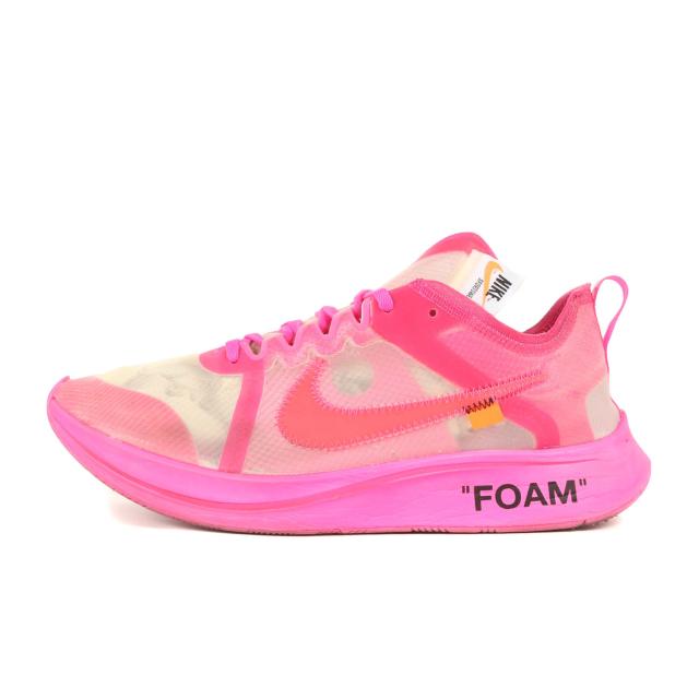 OFF-WHITE オフホワイト サイズ:28.0cm / NIKE THE 10 : ZOOM FLY (AJ4588-600) / ナイキ ズーム フライ / チューリップピンク / US10 / ローカット スニーカー シューズ 靴 / コラボ 別注【メンズ】【中古】【K4455】