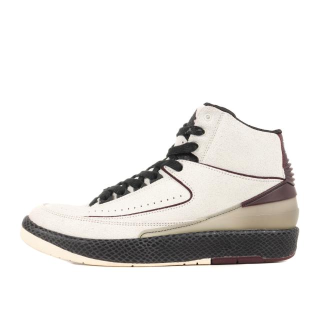 NIKE ナイキ サイズ:26.5cm A MA MANIERE AIR JORDAN 2 RETRO SP (DO7216-100) ア マ マニエール エアジョーダン2 レトロ セイル ブラック バーガンディー US8.5 ハイカット スニーカー シューズ 靴 コラボ【メンズ】【中古】【K4146】