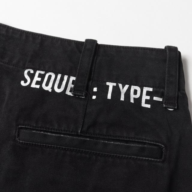 SEQUEL シークエル パンツ サイズ:M 22SS ダメージリペア加工 チノ