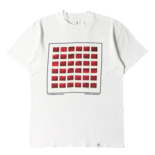 GENERAL RESEARCH ジェネラル リサーチ Tシャツ サイズ:M / 90s 石川源 フォトプリント クルーネック Tシャツ (STYLE611 / ONEITAボディ) / ホワイト 白 / 90年代 アーカイブ コラボ / トップス カットソー 半袖【メンズ】【中古】【K4460】