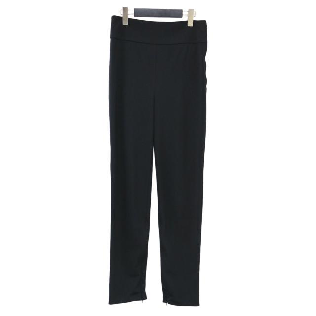 LAppartement アパルトモン パンツ ブラック 黒 サイズ:38(M) / 25春夏 ORDINARY JOY ストレッチ スリット パンツ / STRETCH SLIT PANTS / レギンス トリアセテート / ボトムス ズボン【レディース】【K4460】
