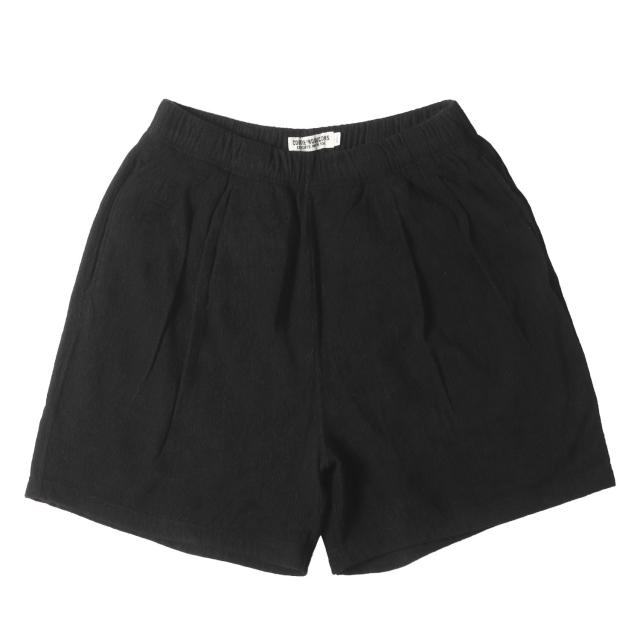 COOTIE クーティー パンツ サイズ:S / 22SS 今治パイル 2タック イージー ショーツ (2 Tuck Pile Easy Shorts) / ブラック 黒 / ボトムス ショートパンツ【メンズ】【中古】【K4462】