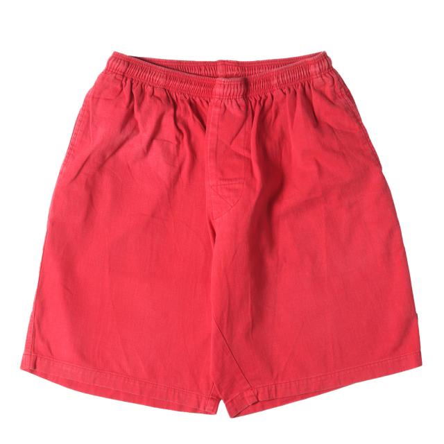 STUSSY ステューシー パンツ サイズ:M / 00s コットンツイル イージーショーツ (USA製) / レッド / ボトムス ショートパンツ ズボン【メンズ】【中古】【K4464】