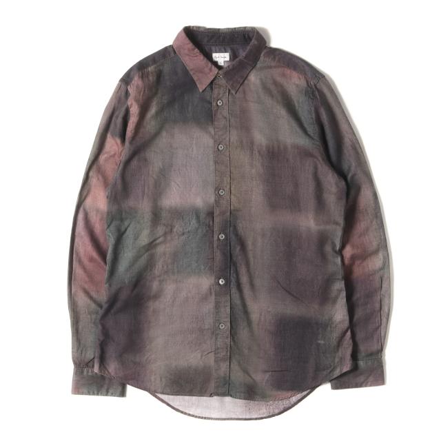 Paul Smith ポールスミス シャツ サイズ:L / バウハウス チェック レクセルコットン ドレス シャツ (BAUHAUS CHECK PRINT SHIRT 253267 006L) / MADE IN JAPAN / マルチカラー / 日本製 / トップス カジュアルシャツ 長袖【メンズ】【中古】【K4465】