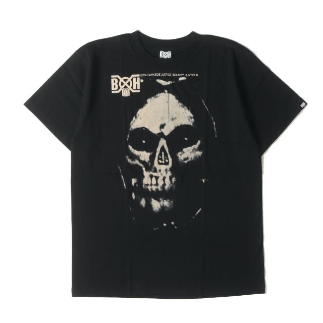 BOUNTY HUNTER バウンティーハンター Tシャツ サイズ:M / 死神グラフィック プリント クルーネック Tシャツ / ブラック 黒 / トップス カットソー 半袖【メンズ】【K4468】