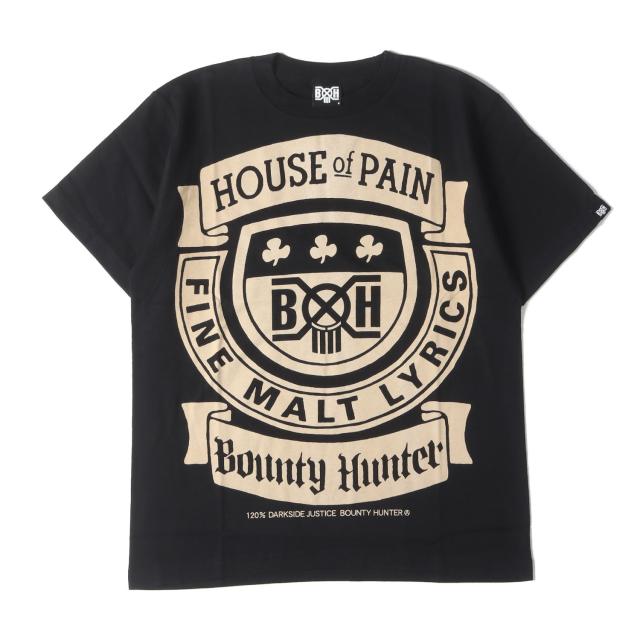 BOUNTY HUNTER バウンティーハンター Tシャツ サイズ:S / House Of Pain クルーネック Tシャツ / ブラック 黒 / トップス カットソー 半袖 / コラボ【メンズ】【K4468】