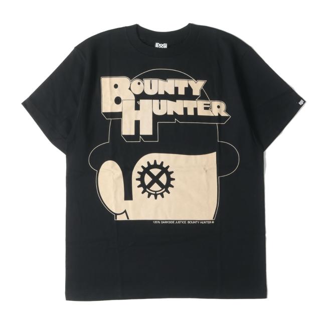 BOUNTY HUNTER バウンティーハンター Tシャツ サイズ:M / 時計じかけのオレンジ パロディーロゴ クルーネック Tシャツ / ブラック 黒 / トップス カットソー 半袖【メンズ】【K4468】