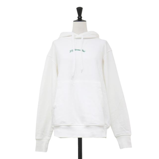 LOGAN KNITTING MILLS ローガンニッティングミルズ SHIPS 別注 25春夏 パーカー ホワイト 白 サイズ:FREE / バックプリント フーディー / プルオーバー 裏毛 コットン / トップス トレーナー / コラボ 【レディース】【中古】【美品】【K4469】