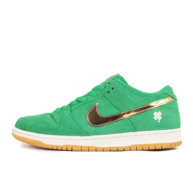 NIKE ナイキ サイズ:27.5cm SB DUNK LOW PRO ST. PATRICKS DAY (BQ6817-303) ダンク ロー セント パトリック ラッキーグリーン メタリックゴールド US9.5 ローカット スニーカー シューズ 靴【メンズ】【中古】【美品】【K4167】