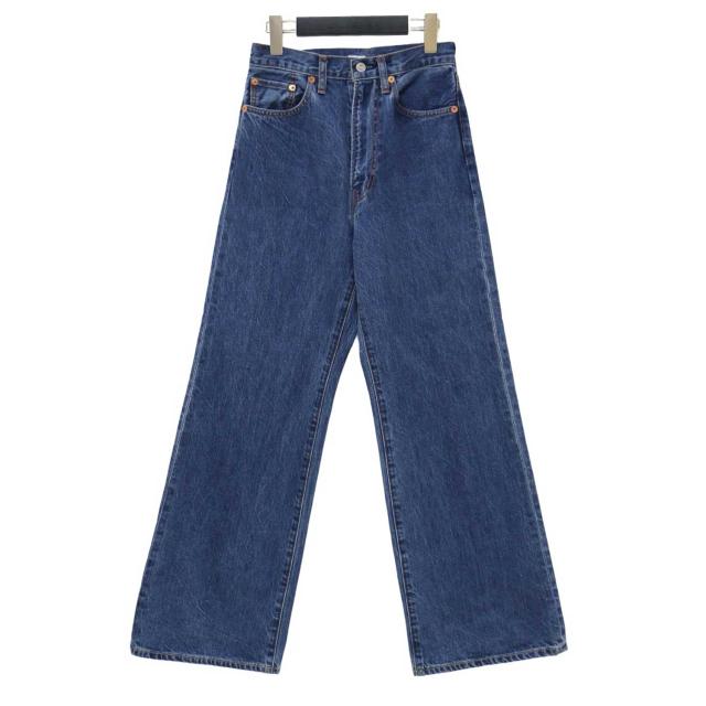 FILL THE BILL フィル ザ ビル UNITED ARROWS 別注 パンツ ブルー サイズ:27(S) / 24秋冬 ワイド デニム パンツ / ストレート コットン / 日本製 / ボトムス ジーンズ ジーパン【レディース】【中古】【K4470】