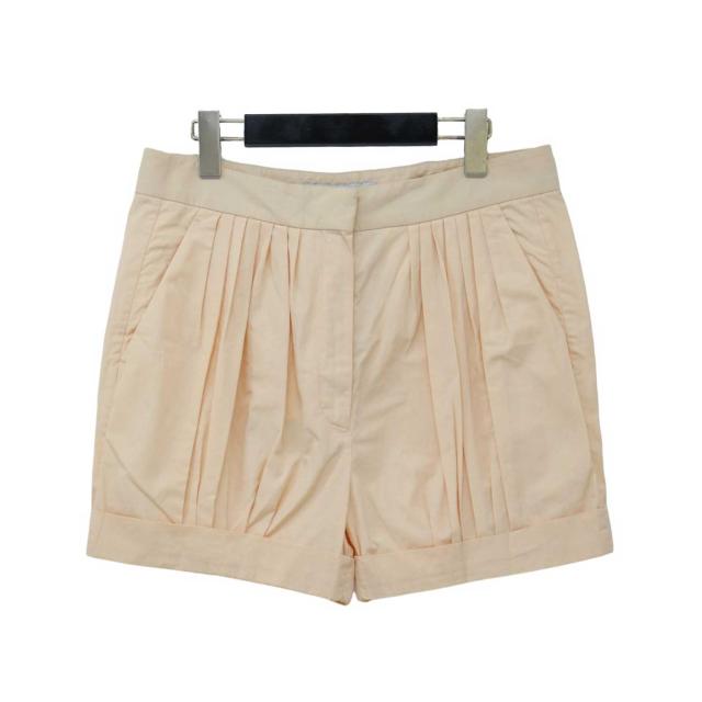 STELLA McCARTNEY ステラ マッカートニー パンツ ライトオレンジ サイズ:40(L) / タック ショートパンツ / ロールアップ コットン / ボトムス ズボン【レディース】【K4470】
