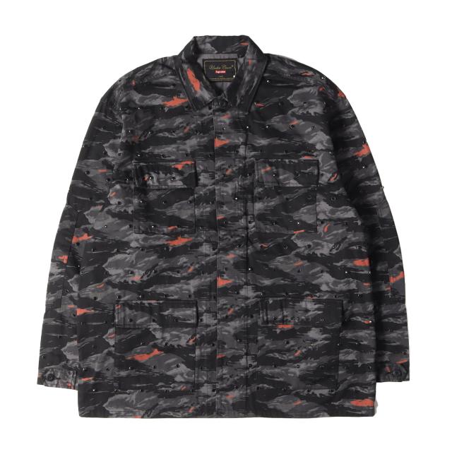 Supreme シュプリーム ジャケット サイズ:L 23SS UNDERCOVER スタッズ付き ミリタリー BDUジャケット Studded BDU Jacket ブラック 黒 アウター ブルゾン コート 上着 コラボ【メンズ】【K4178】