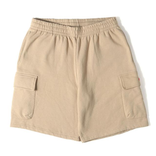 Supreme シュプリーム パンツ サイズ:L / 23SS スモールBOXロゴ バギー カーゴ スウェット ショーツ (Small Box Baggy Cargo Sweatshort) / タン / ボトムス ショートパンツ【メンズ】【中古】【美品】【K4472】