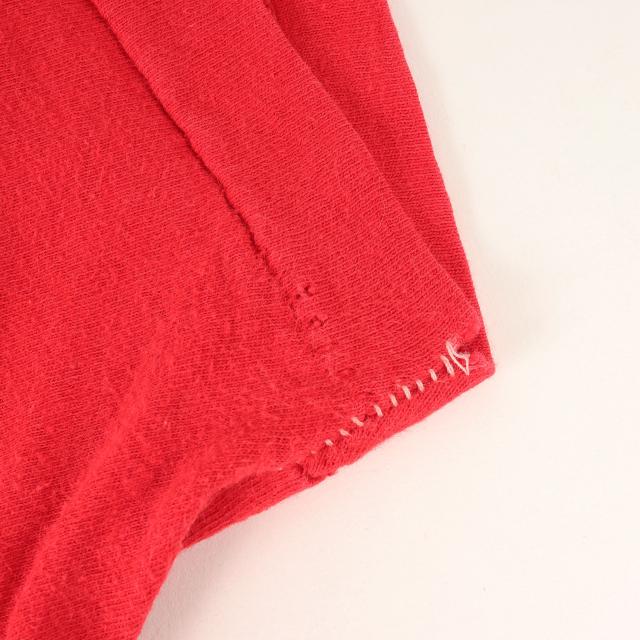 U.S.VINTAGE Tシャツ サイズ:XL / 80s Keith Haring 両面プリント クルーネック Tシャツ (SCREEN STARSボディ / USA製) / レッド / トップス カットソー 半袖 / 80年代 ヴィンテージ 古着【メンズ】【中古】【K4472】