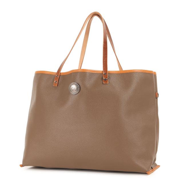 JAM  MADE ジャムホームメイド バッグ / コンチョ付き PVCレザー トートバッグ / ブラウン / ブランド カバン【メンズ】【中古】【新品同様】【K4477】