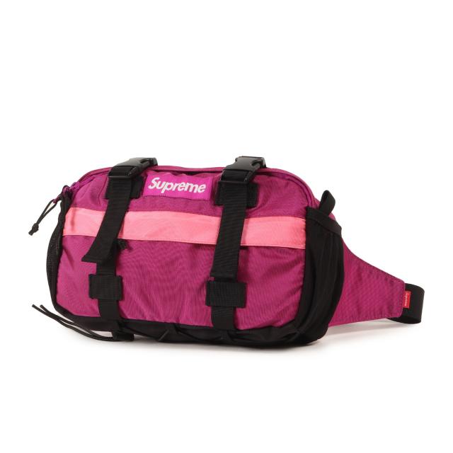 Supreme シュプリーム バッグ / コーデュラナイロン ウエストバッグ (Waist Bag) / マゼンタ / ブランド カバン / boxlogo【メンズ】【中古】【美品】【K4477】