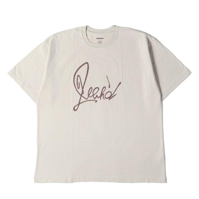 NEIGHBORHOOD ネイバーフッド Tシャツ サイズ:L / 22SS グラフィックロゴ クルーネック Tシャツ / ベージュ / トップス カットソー 半袖【メンズ】【中古】【美品】【K4478】