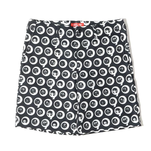 ユキヒーロープロレスパンツ サイズ:M / サイボーグ009 キャラクター柄 ストレッチ ショーツ / ブラック 黒 / ボトムス ショートパンツ ズボン【メンズ】【中古】【美新品同様】【K4480】