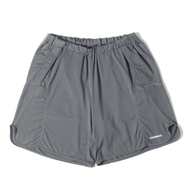 NEIGHBORHOOD ネイバーフッド パンツ サイズ:L / 21SS ストレッチ メッシュジャージ トレーニングショーツ (TECH / EP-ST) / グレー / ボトムス ショートパンツ ズボン【メンズ】【中古】【K4480】