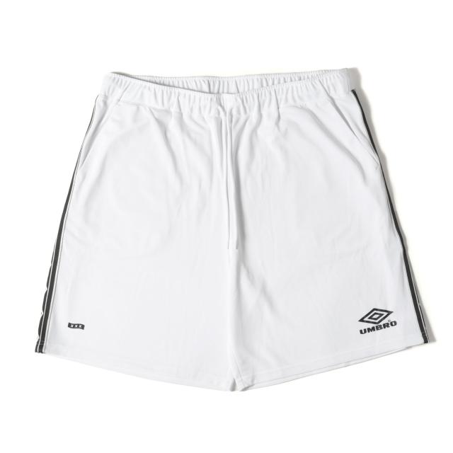 GOD SELECTION XXX ゴッド・セレクション・トリプルエックス パンツ サイズ:XL / 24AW ×UMBRO サイドライン ジャージ ショーツ (Short Pants) / ホワイト 白 / ボトムス ショートパンツ ズボン / コラボ【メンズ】【K4480】