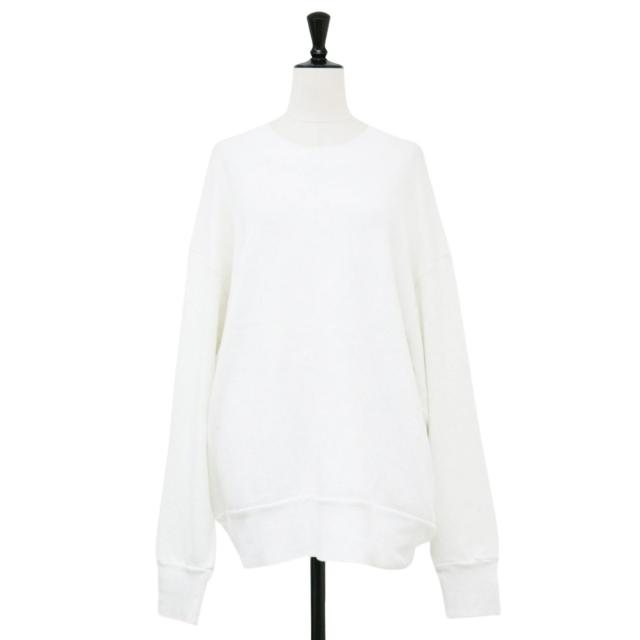 gicipi ジチピ ニット  ホワイト 白 サイズ:4(FREE) / 24秋冬 クルーネック ミラノリブ ニットソー / プルオーバー カットソー 長袖 コットン / トップス / イタリア製【レディース】【中古】【K4481】