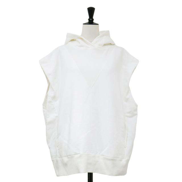 MACHATT マチャット パーカー ホワイト 白 サイズ:FREE / スウェット フーディー / パーカー フレンチスリーブ フード 裏毛 コットン / トップス プルオーバー【レディース】【中古】【K4481】