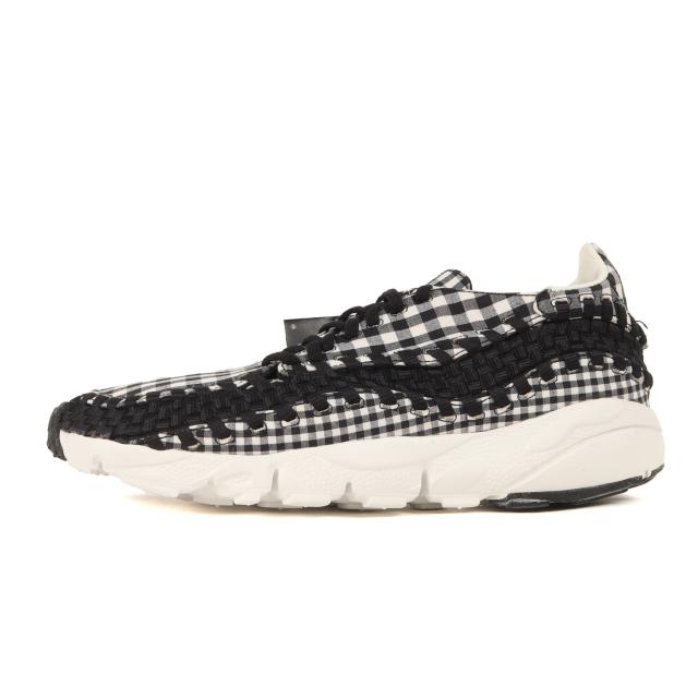 NIKE ナイキ サイズ:27.5cm / AIR FOOTSCAPE WOVEN MOTION GINGHAM CHECK (417725-001) / エアフットスケープ ウーブン モーション ギンガムチェック / ブラック サミットホワイト / US9.5 / スニーカー シューズ 靴【メンズ】【K4484】