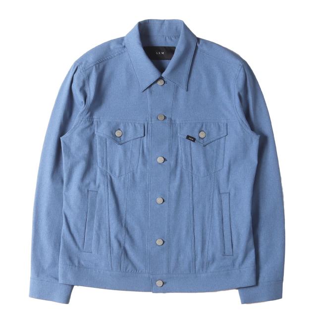 AKM エイケイエム ジャケット サイズ:M / 24SS ドットエアー メッシュ サード トラッカー ジャケット (DOT AIR 2WAY STRETCH 3RD B473) / ブルー / 日本製 / アウター ブルゾン 上着【メンズ】【中古】【新品同様】【K4486】