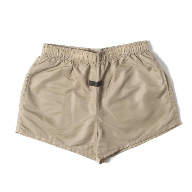 FEAR OF GOD フィアオブゴッド パンツ サイズ:M / 22SS FOG ナイロン ランニング ショーツ (Running Short) / ベージュ系(OAK) / ボトムス ショートパンツ【メンズ】【K4487】